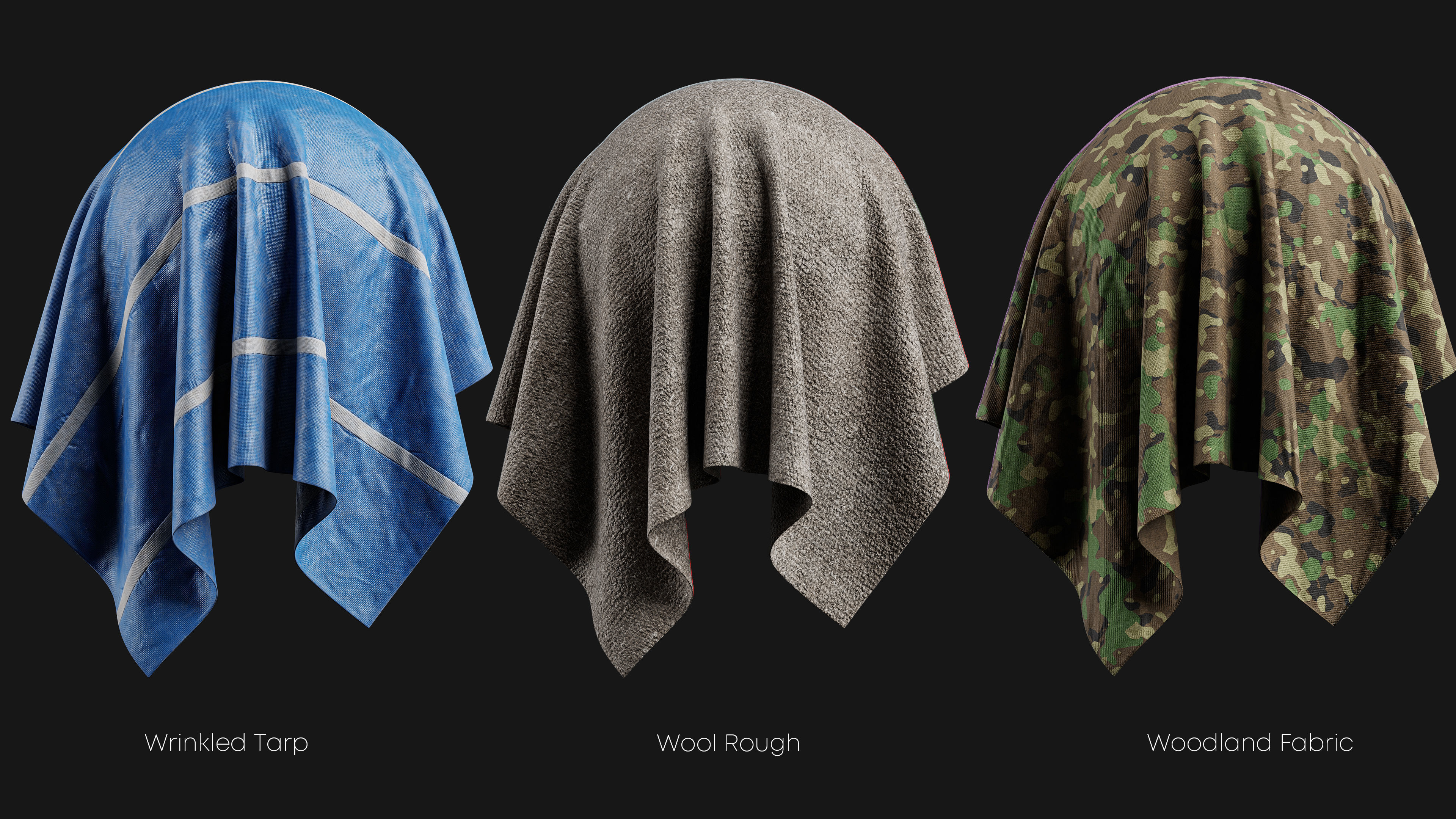 High-Detailed Fabric Smart Materials vol 02 3D model | CGTrader