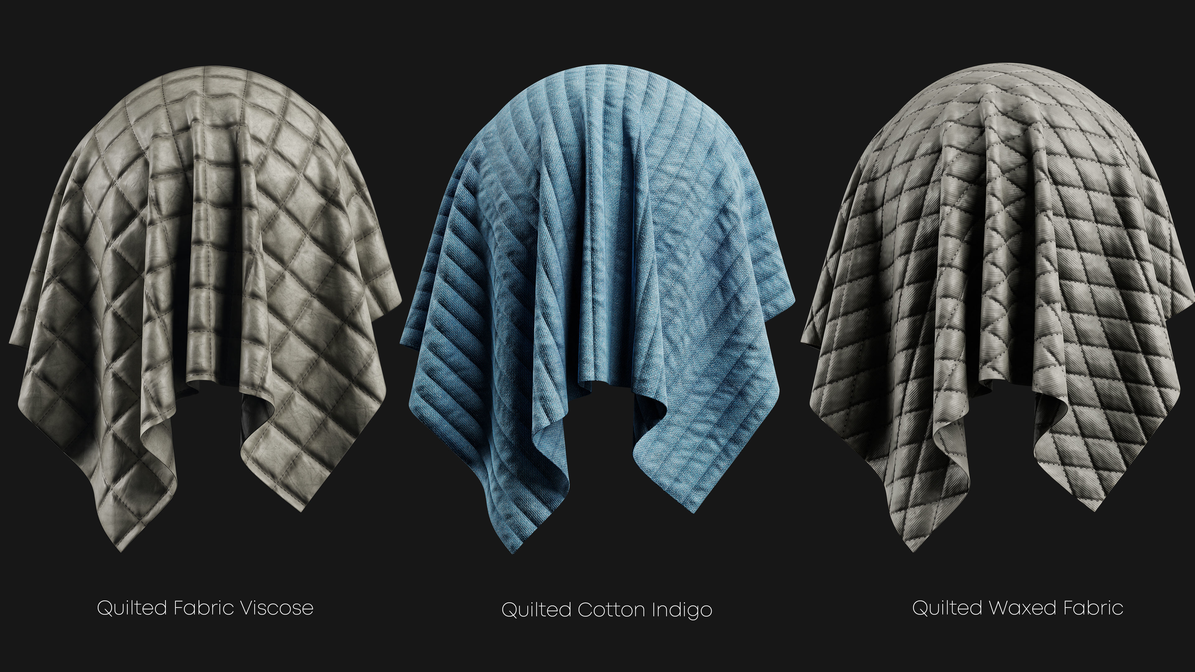 High-Detailed Fabric Smart Materials vol 02 3D model | CGTrader