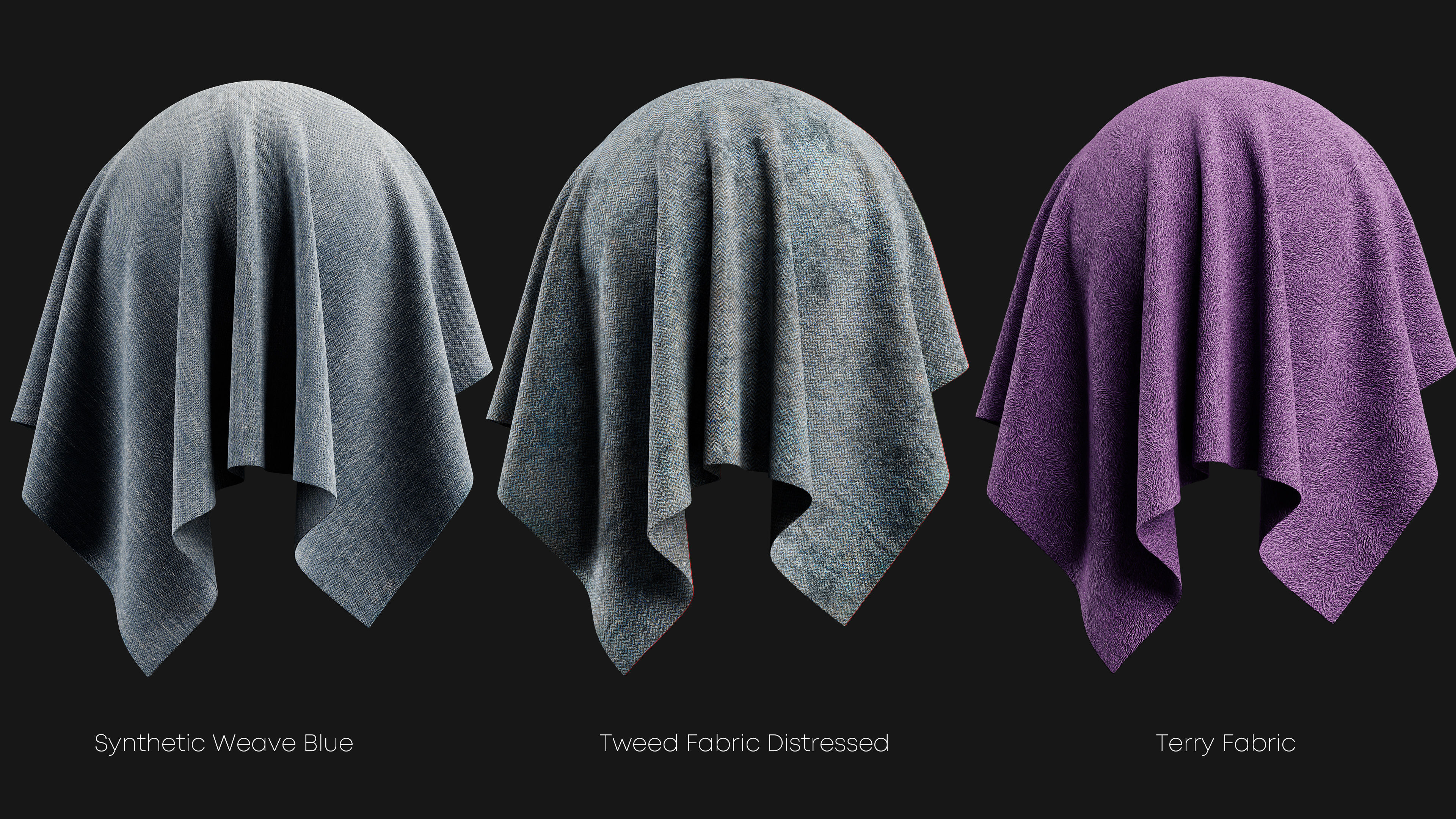 High-Detailed Fabric Smart Materials vol 02 3D model | CGTrader