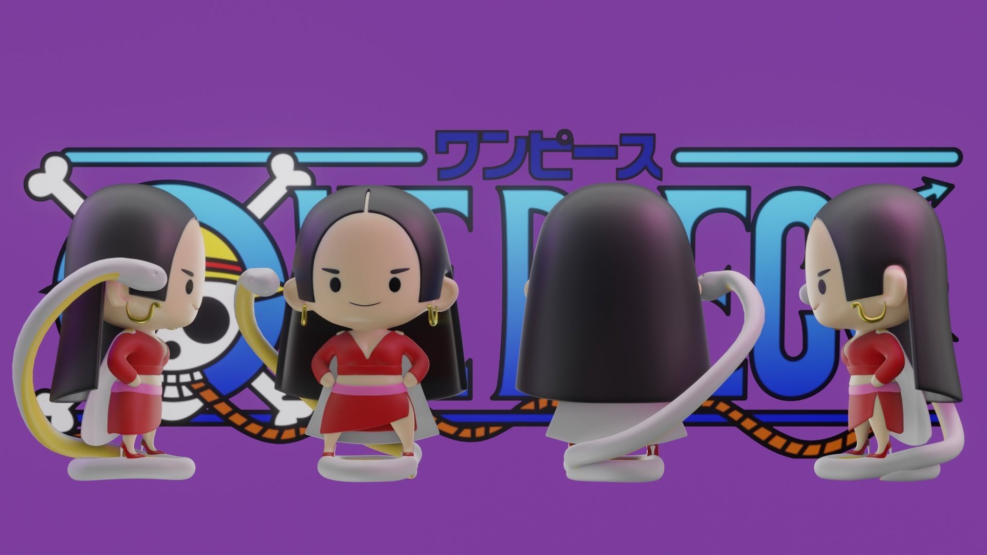 Boa Hancock Chibi - One Piece 3D model 3D printable | CGTrader