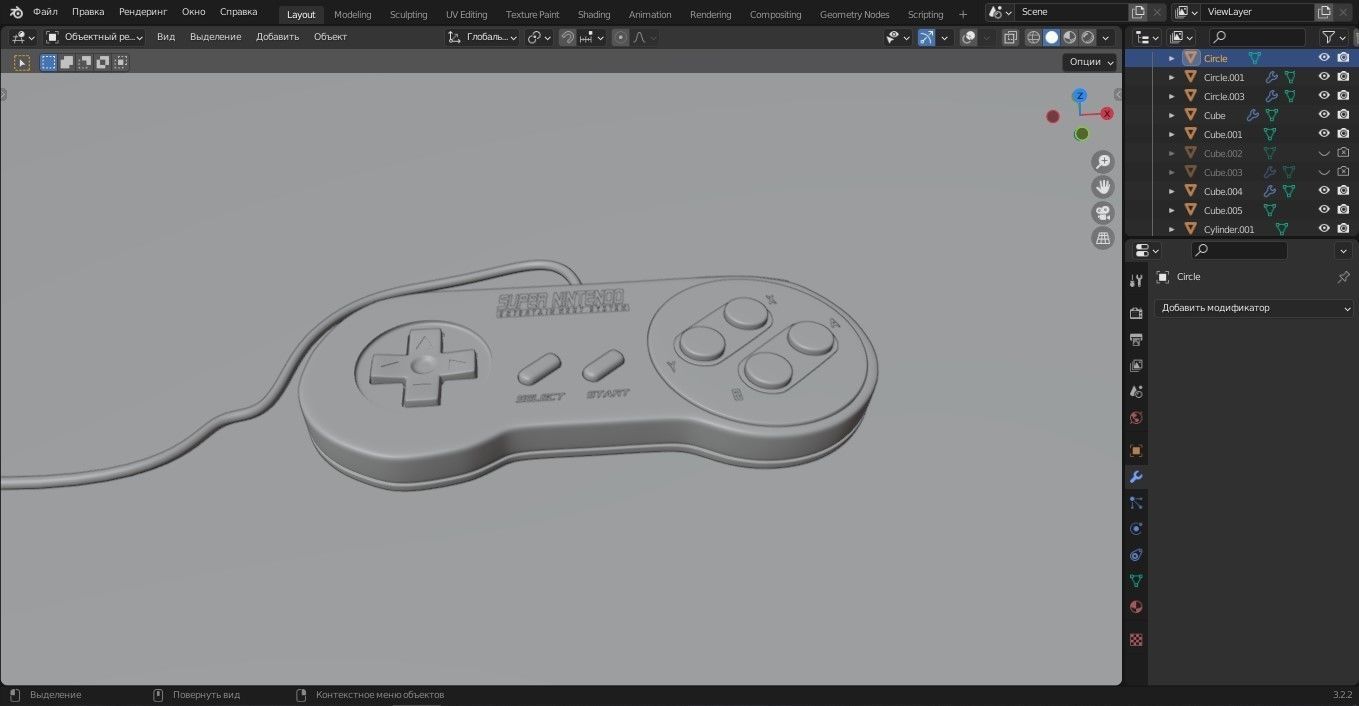Nintendo controller 3D Model 3D model | CGTrader