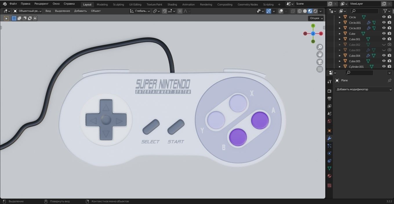 Nintendo controller 3D Model 3D model | CGTrader