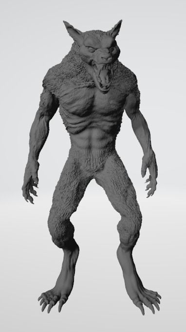 Werewolf 3D model animated rigged | CGTrader