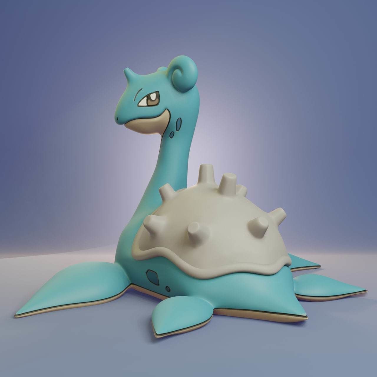 Pokemon - Lapras with 2 poses 3D model 3D printable | CGTrader