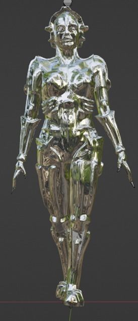 Metropolis Maria Fan Art 3D model rigged | CGTrader