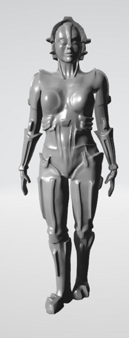Metropolis Maria Fan Art 3D model rigged | CGTrader
