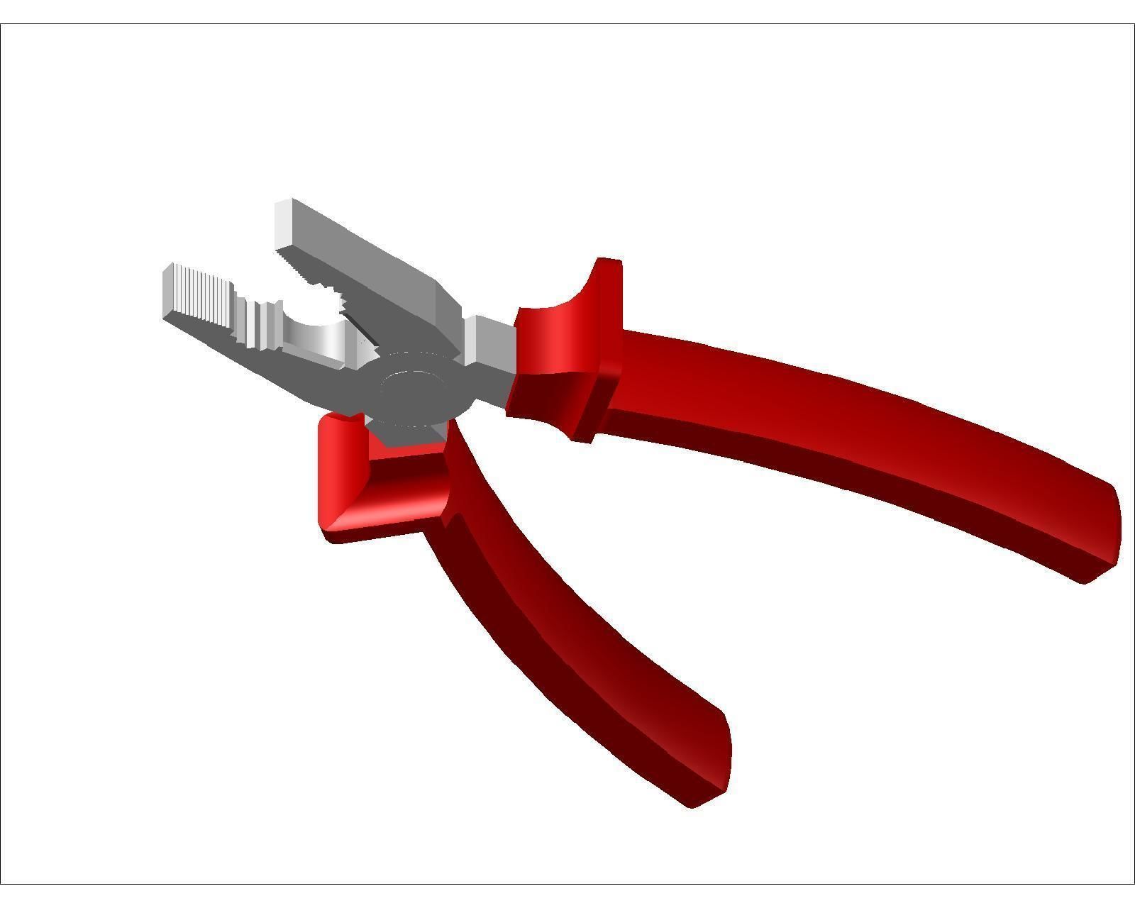 Plier 8 inch 3D model | CGTrader