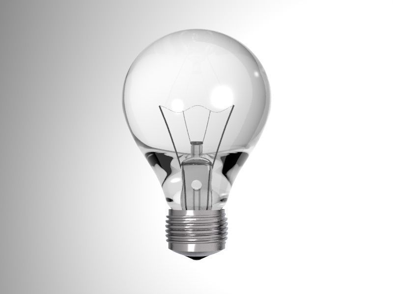 Realistic bulb light 3D model | CGTrader