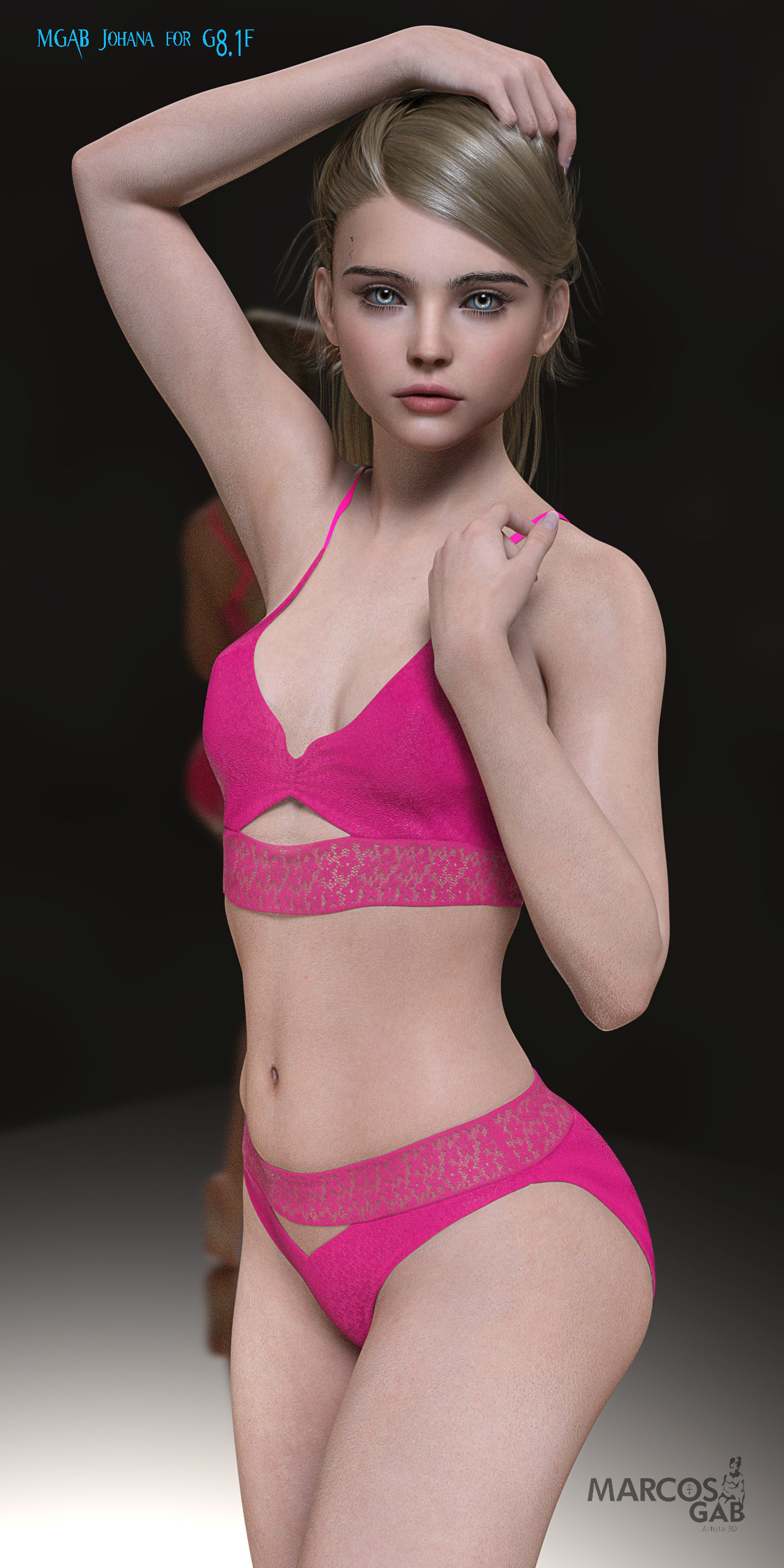 MGAB Johana for Genesis 81 Female 3D model animated rigged | CGTrader