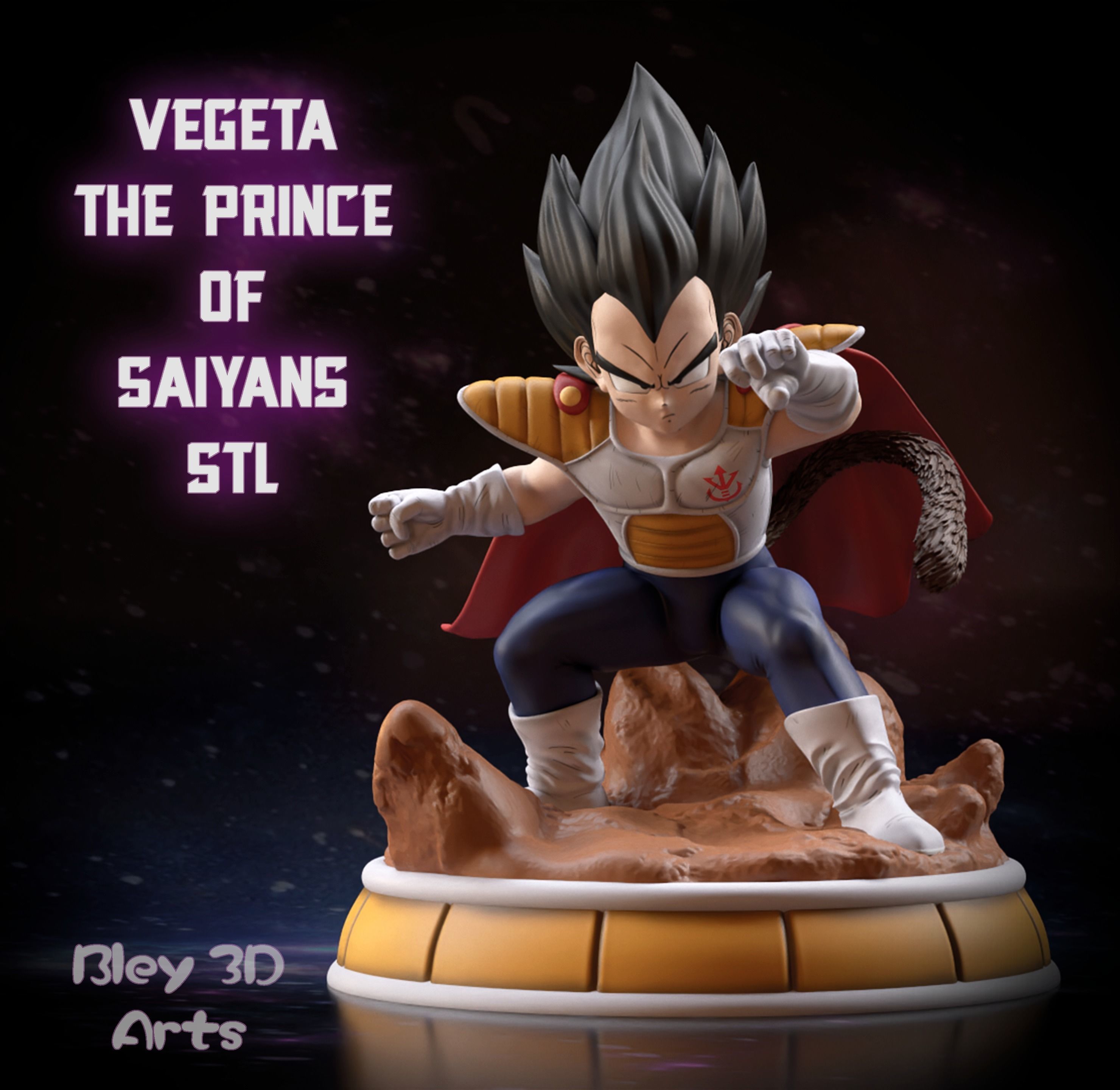 Kid Vegeta STL 3D model 3D printable | CGTrader
