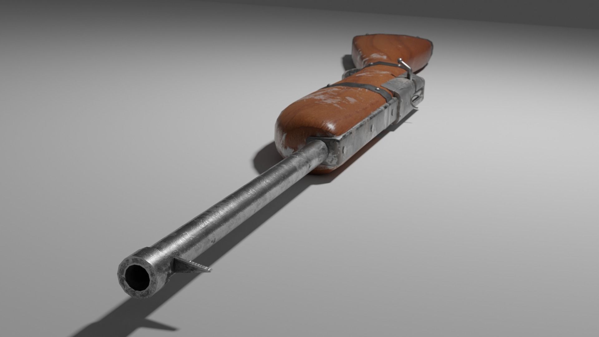 3D model Post-Apocalyptic Rifle VR / AR / low-poly | CGTrader