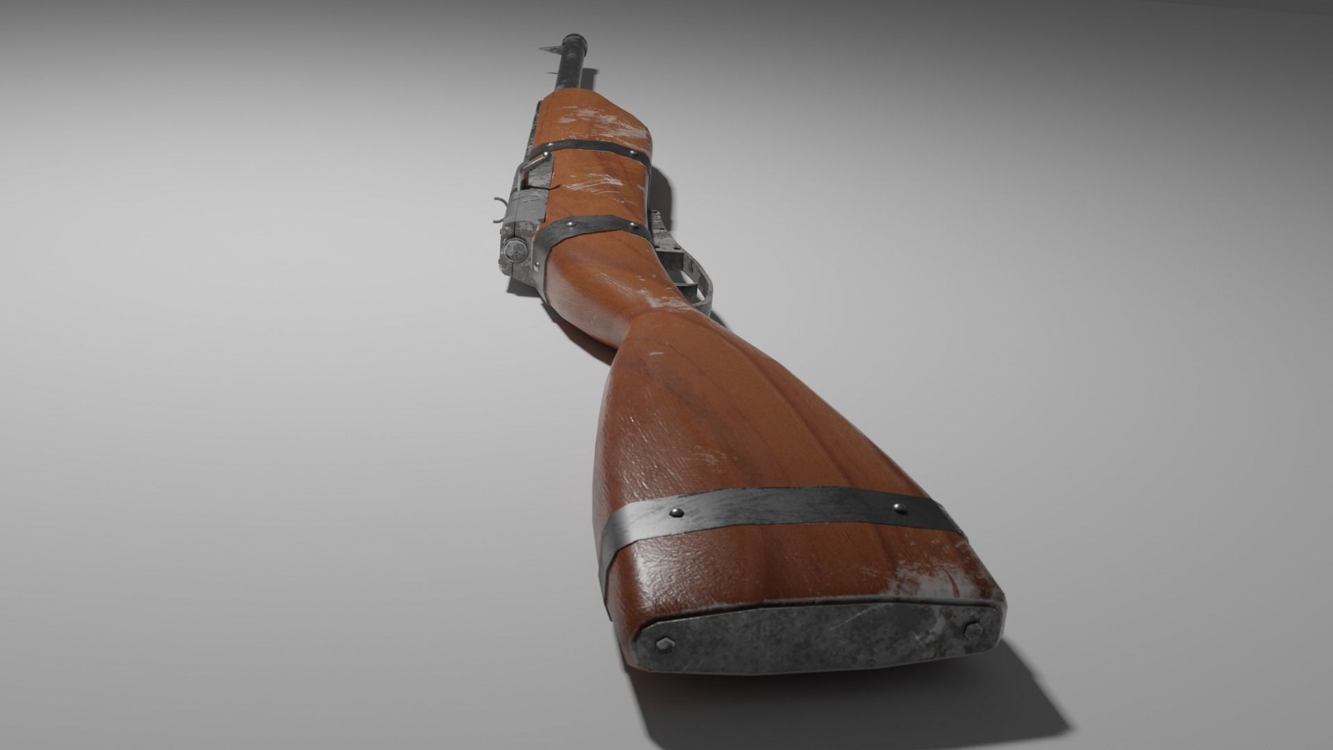 3D model Post-Apocalyptic Rifle VR / AR / low-poly | CGTrader