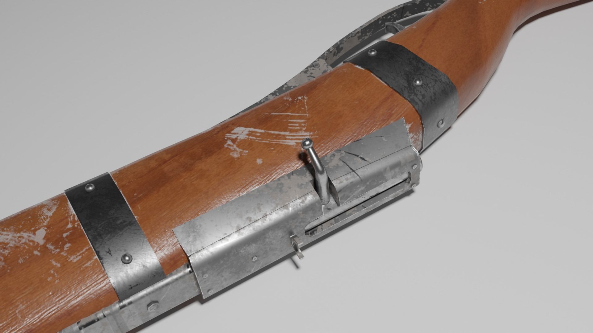 3D model Post-Apocalyptic Rifle VR / AR / low-poly | CGTrader