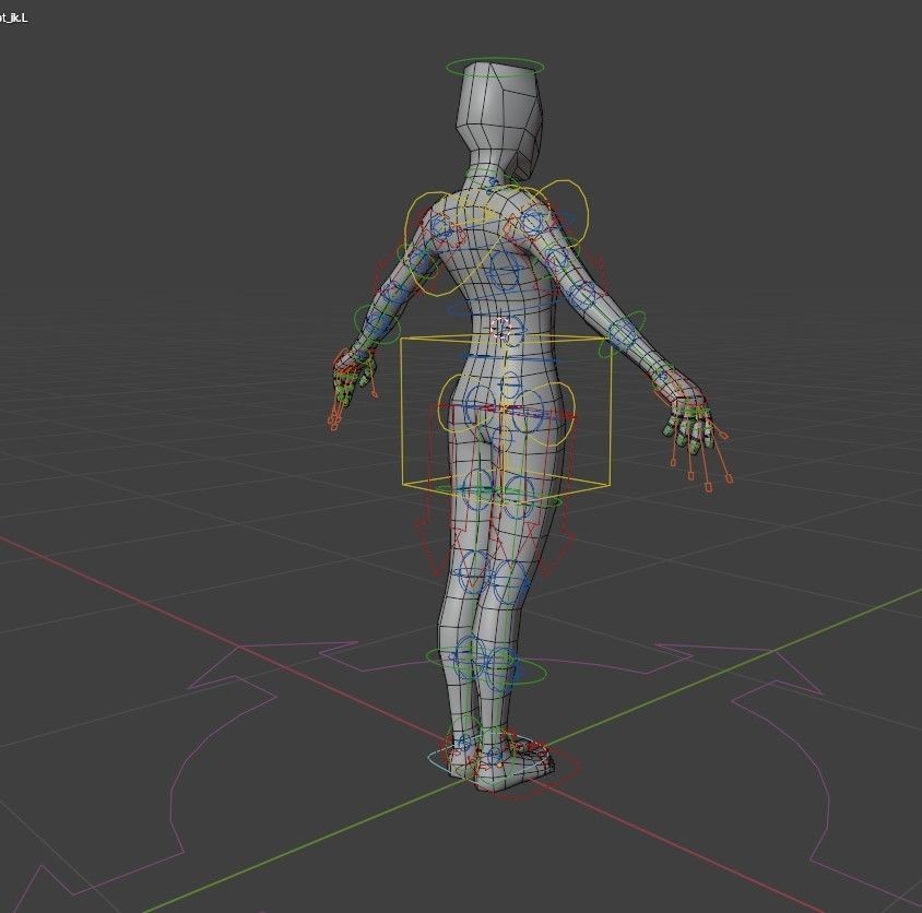 Base Woman Rig free VR / AR / low-poly 3D model animated rigged | CGTrader