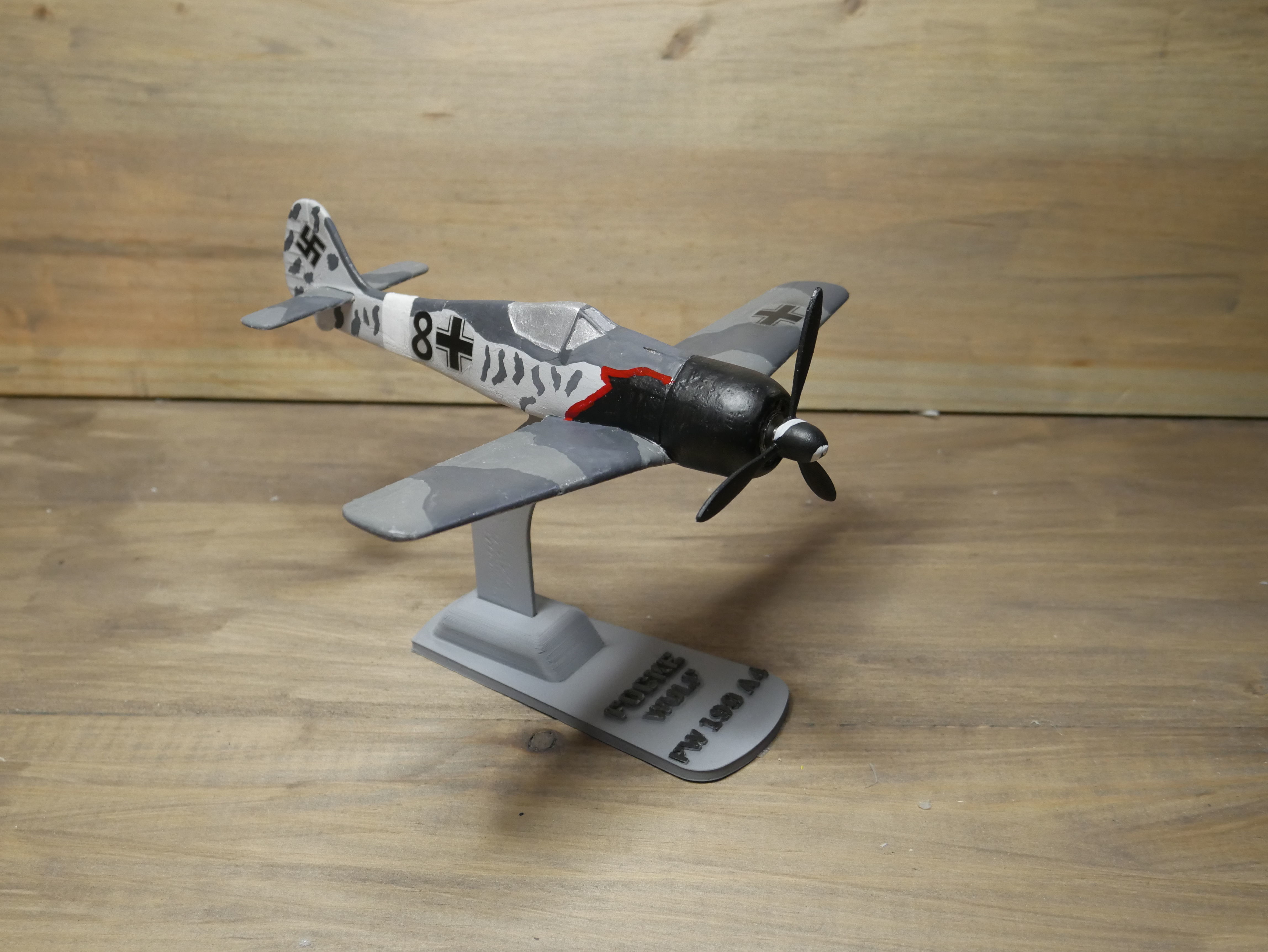 FOCKE WULF FW-190 A4- STL files - 3D printing 3D model 3D printable ...