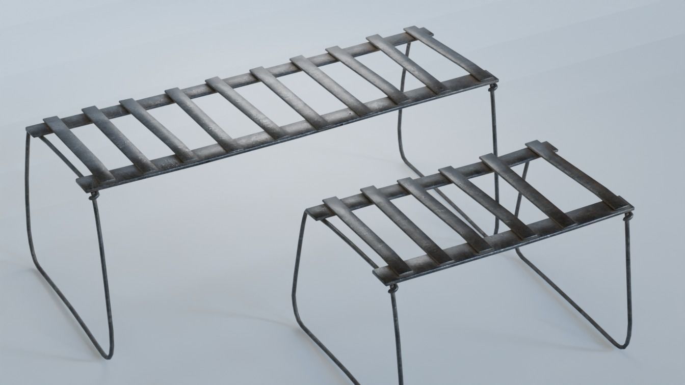 Metal-Welded Simple Workshop Stand free VR / AR / low-poly 3D model ...