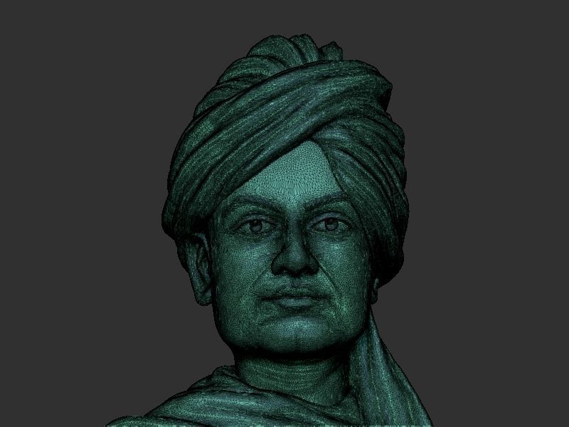 Swami Vivekanand Bust 3D model 3D printable | CGTrader