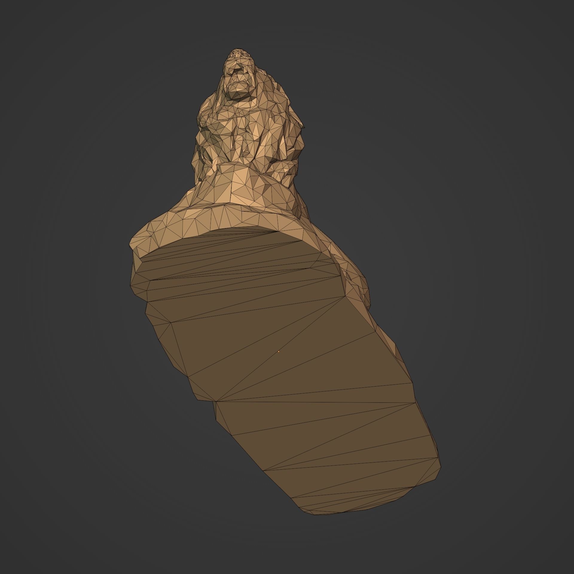 3D Printable Model Polygonal Lion Statue 3D model 3D printable | CGTrader