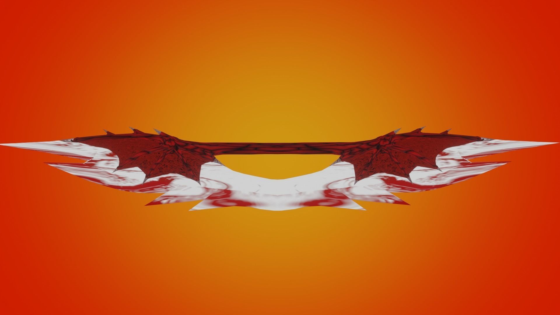 3D model Dragon blade weapon PBR low-poly game ready VR / AR / low-poly ...