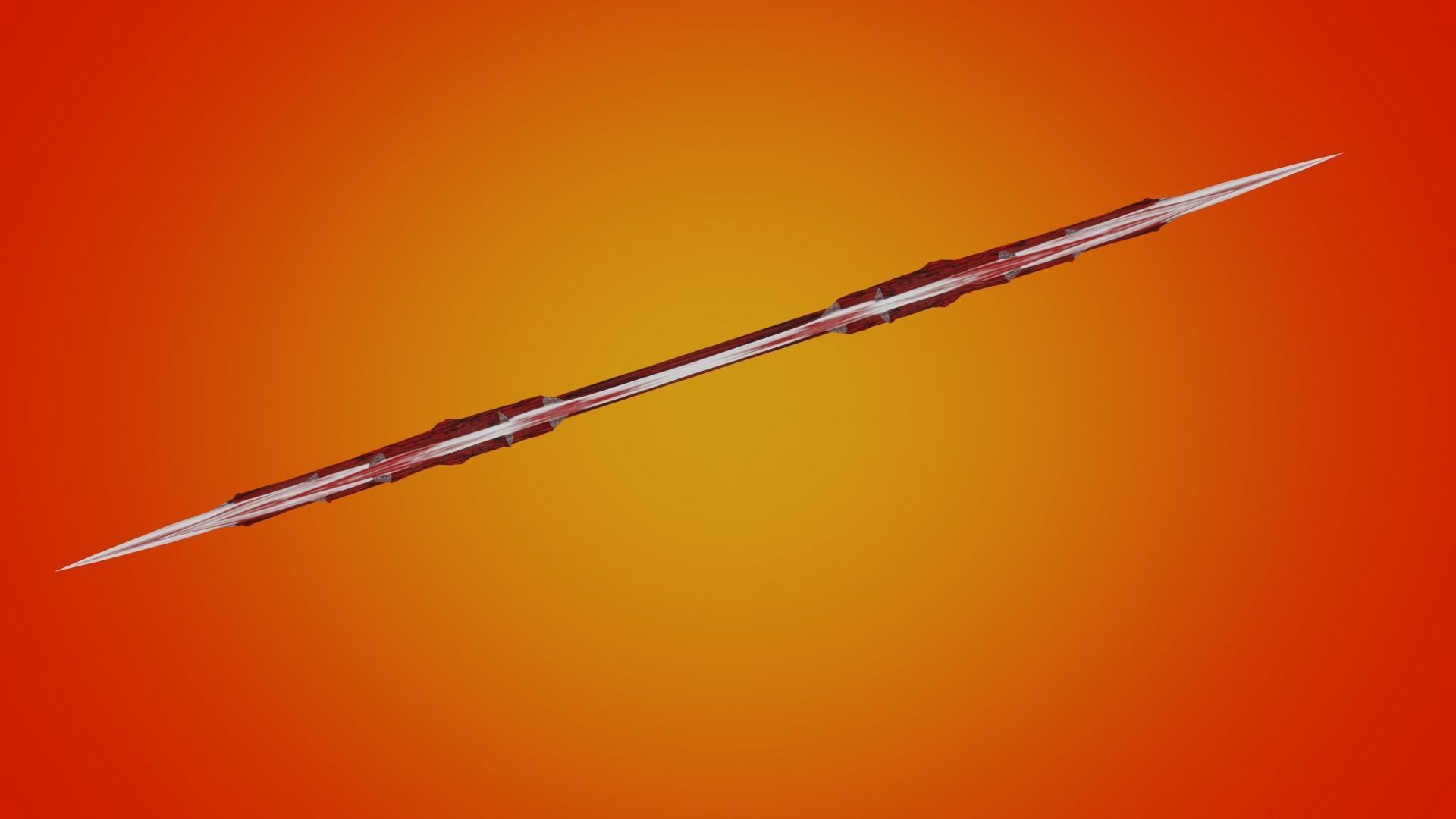 3D model Dragon blade weapon PBR low-poly game ready VR / AR / low-poly ...