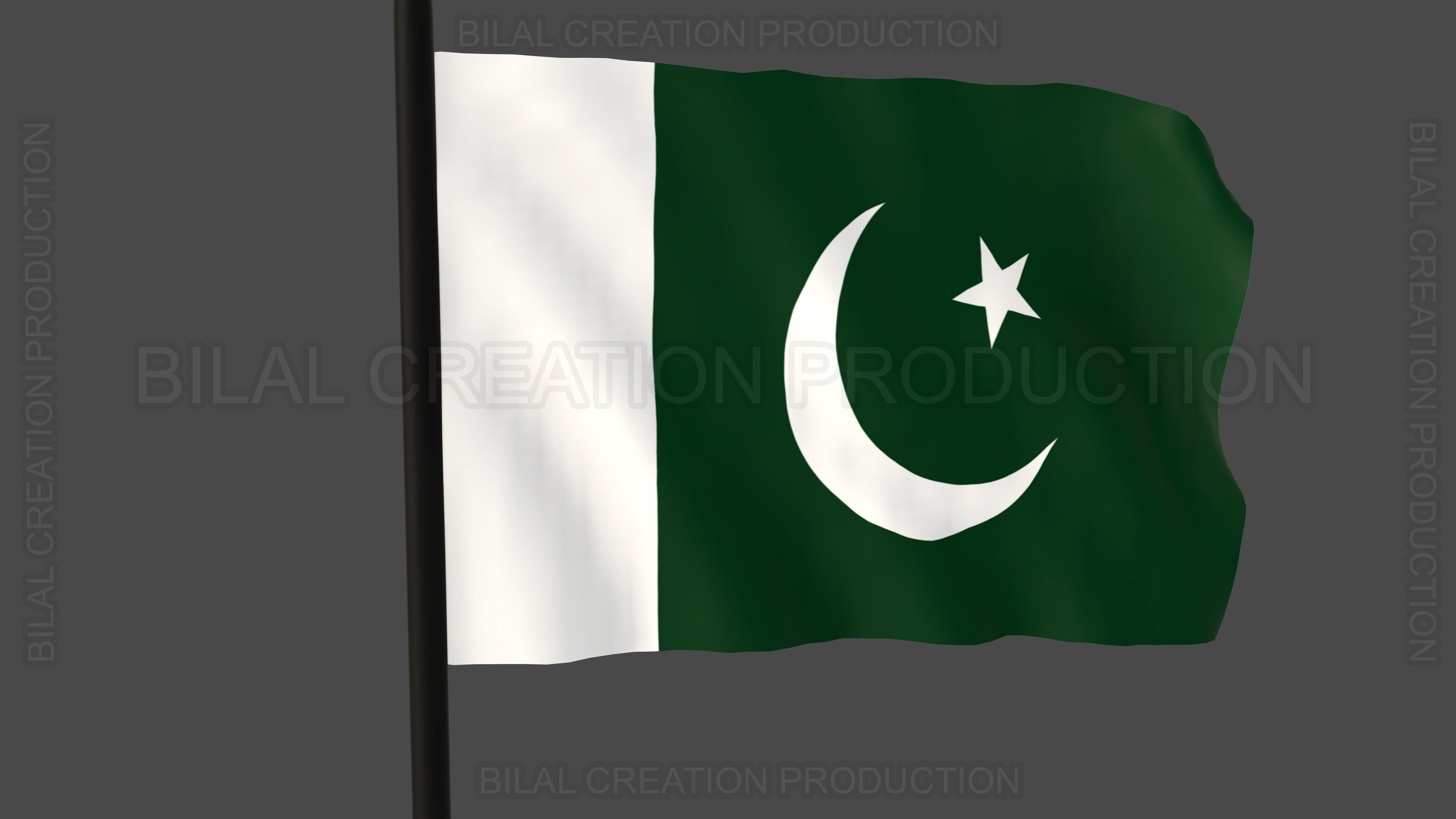 3D model Animated Pakistan Flag FREE VR / AR / low-poly | CGTrader