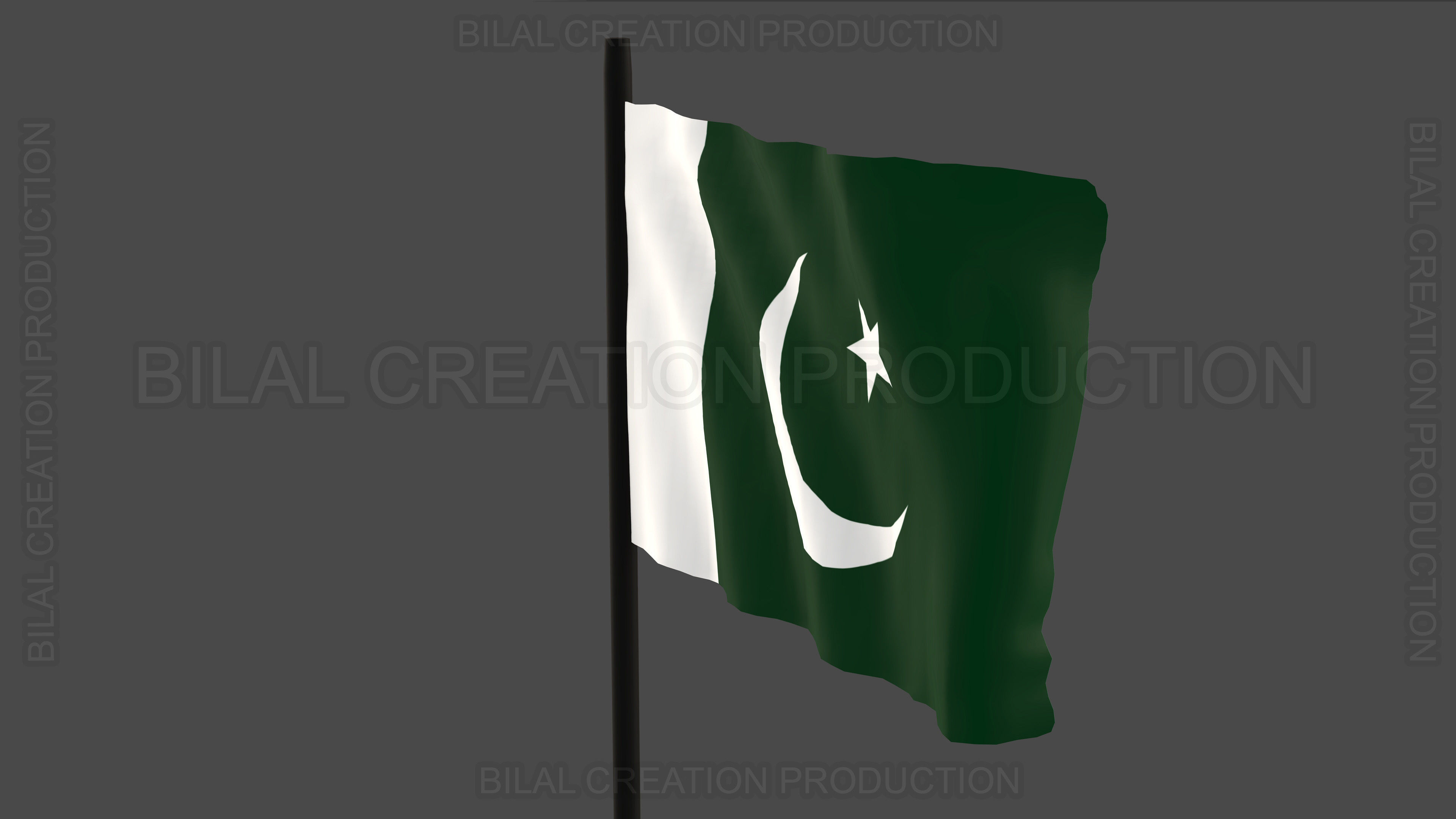 3D model Animated Pakistan Flag FREE VR / AR / low-poly | CGTrader
