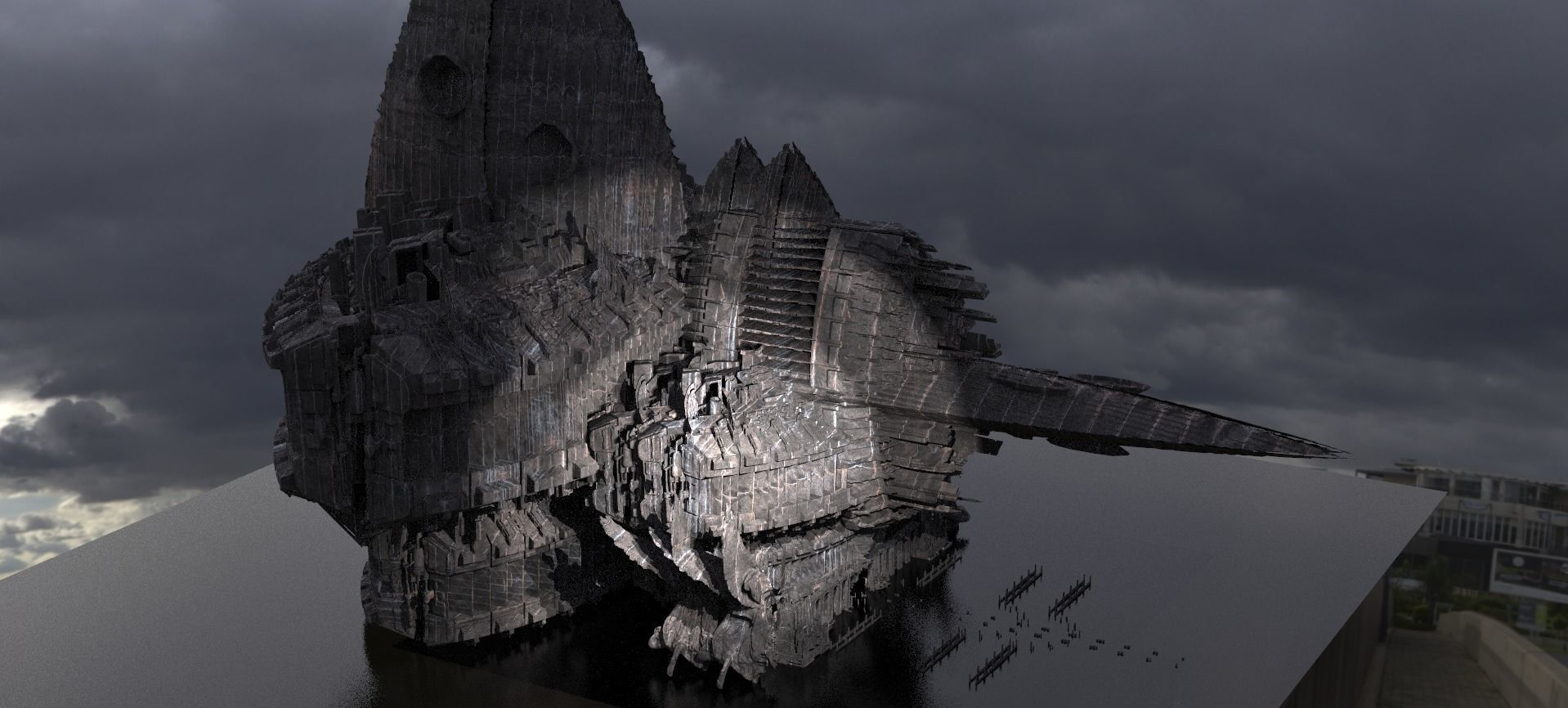 Aztec Temple ship 2 designs 3D model | CGTrader