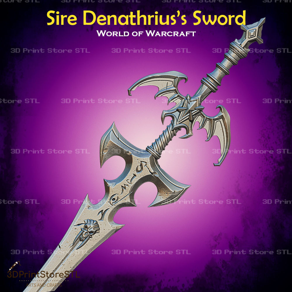 Sire Denathrius Sword Cosplay World Of Warcraft - STL File 3D model 3D ...