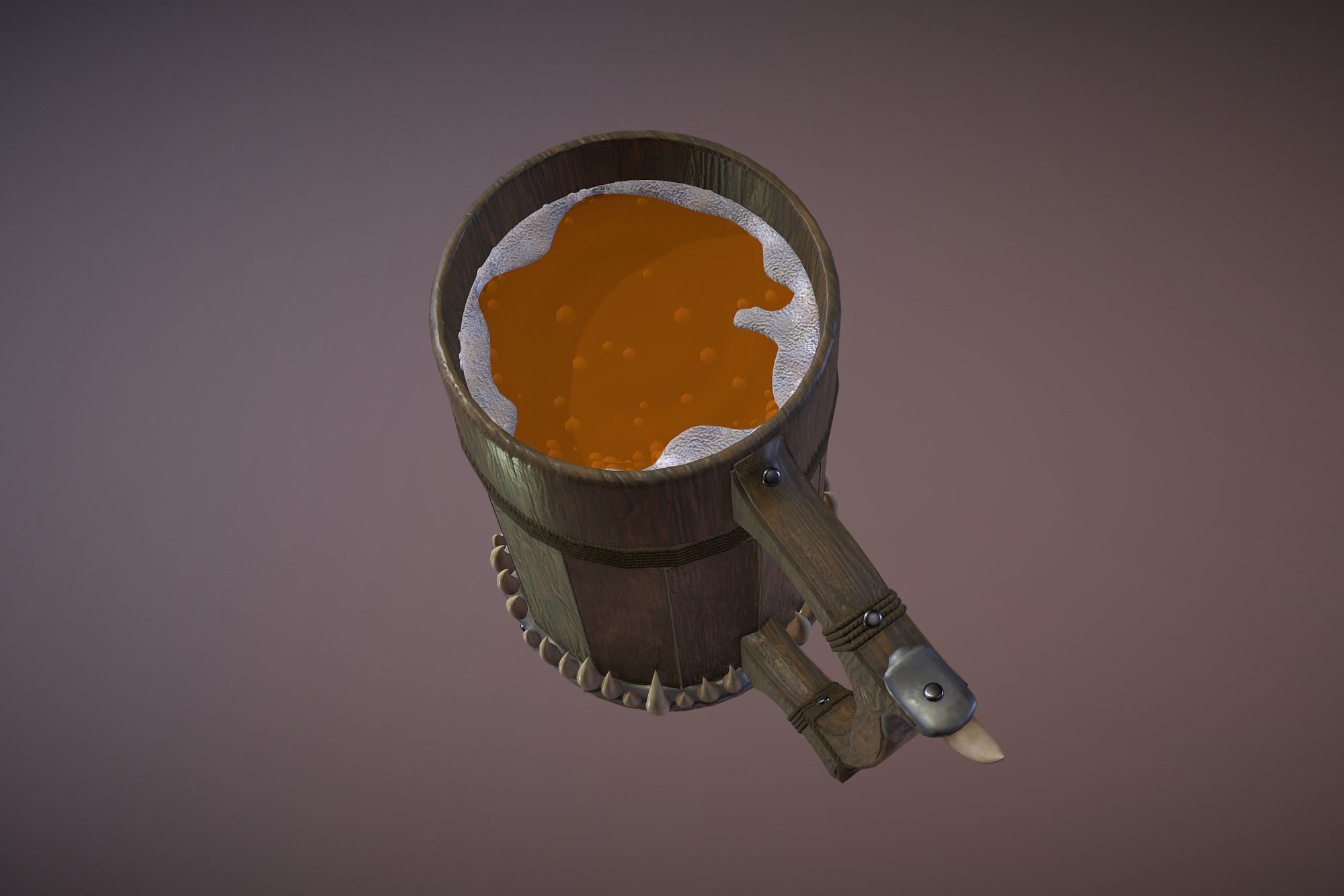 3D model Beer Jug with Orc teeth VR / AR / low-poly | CGTrader