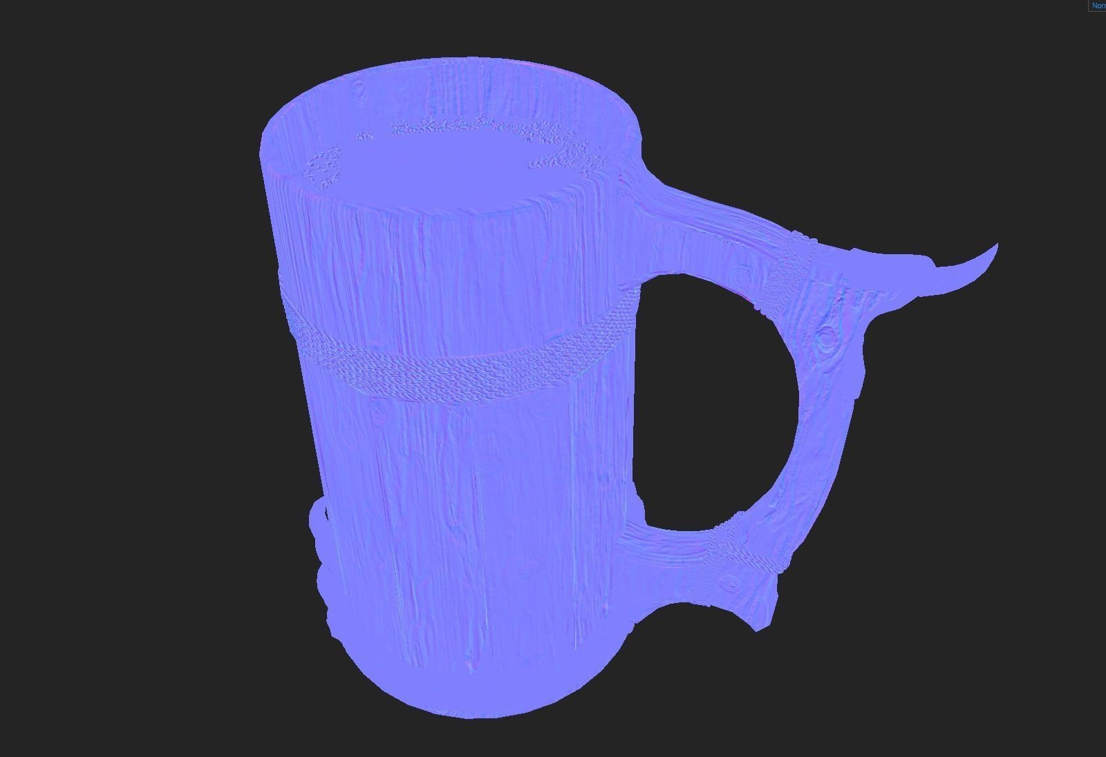 3D model Beer Jug with Orc teeth VR / AR / low-poly | CGTrader