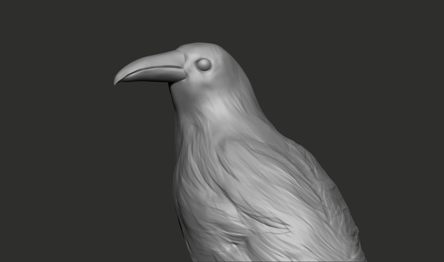 Raven Sculpture printable 3D model 3D printable | CGTrader