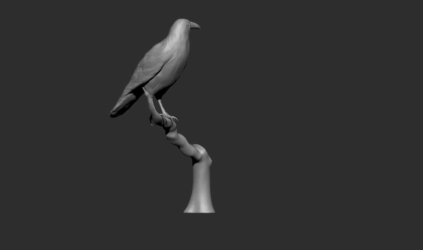 Raven Sculpture printable 3D model 3D printable | CGTrader