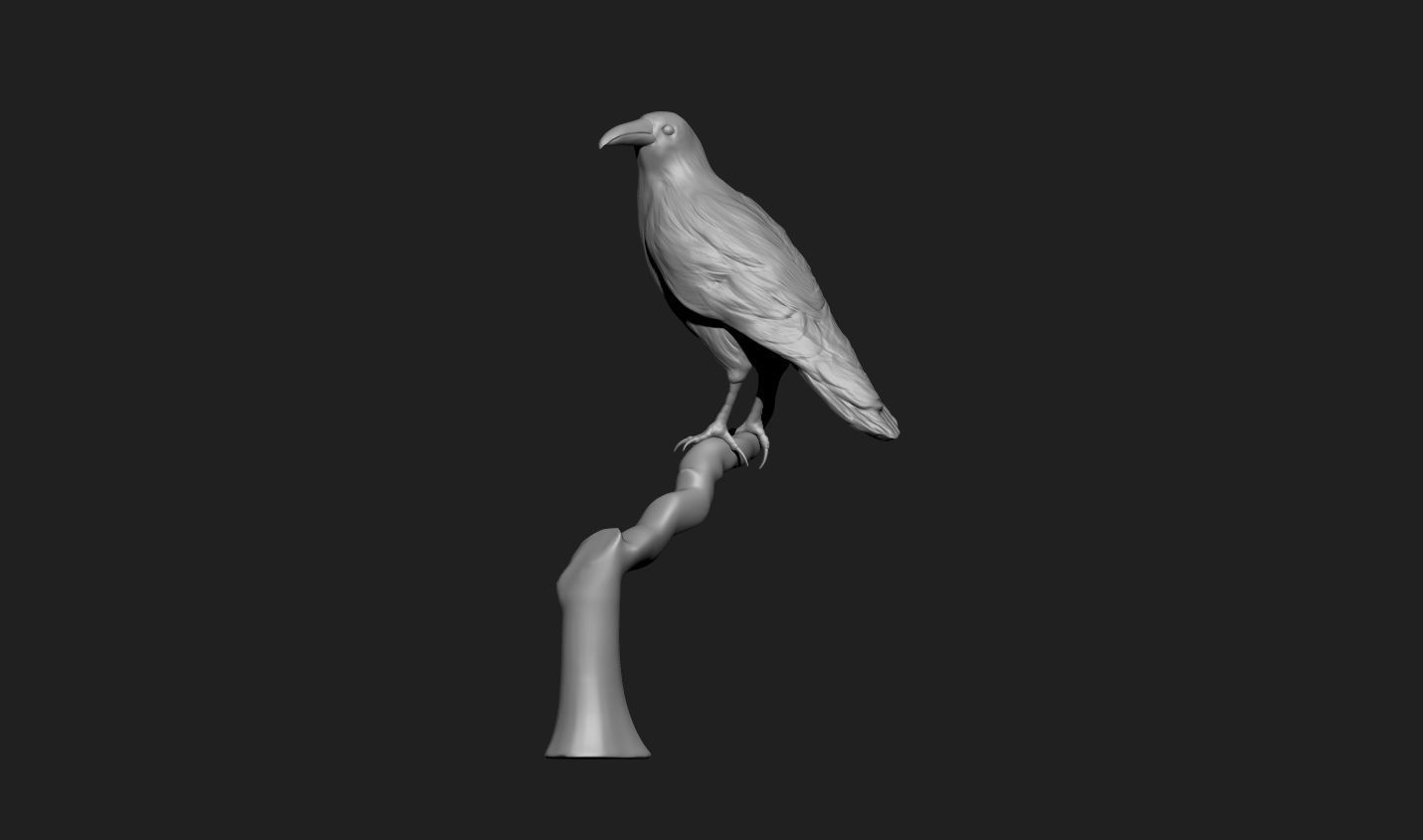 Raven Sculpture printable 3D model 3D printable | CGTrader