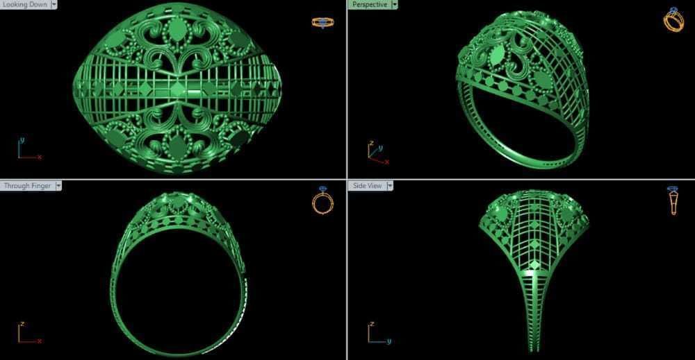 LIGHT WEIGHT TURKISH RINGS 3D model 3D printable | CGTrader