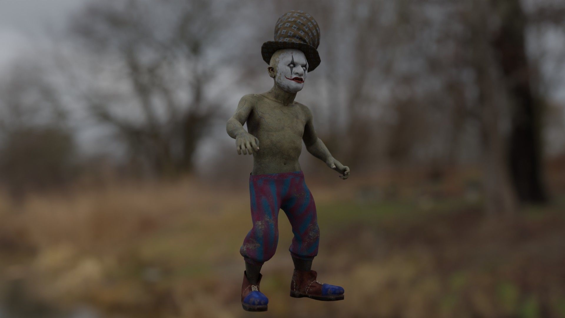 3D model Scary Clown 2 VR / AR / low-poly | CGTrader