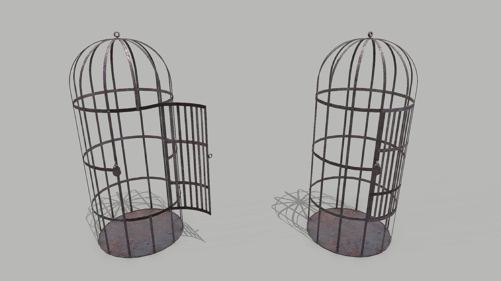 3D model Metal Cage 2 VR / AR / low-poly | CGTrader