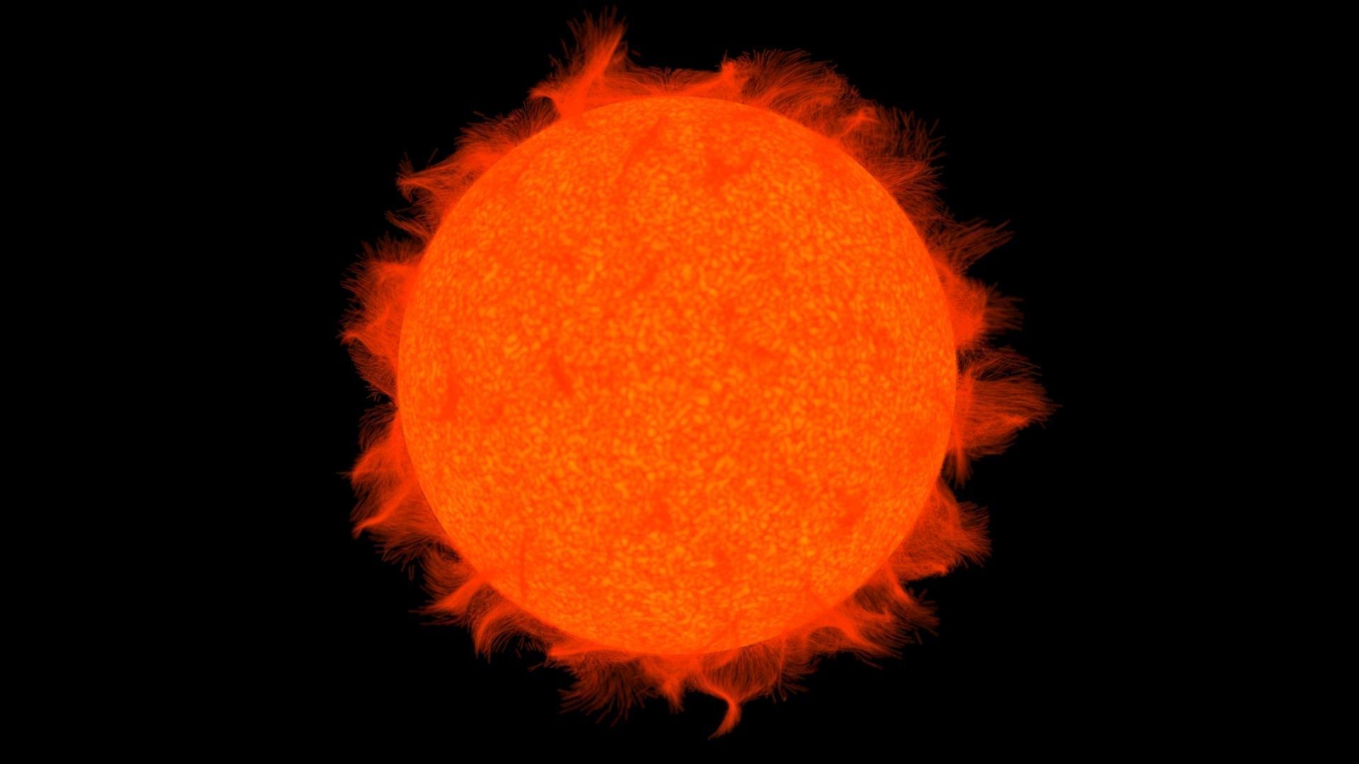 Sun Star 3D model animated | CGTrader