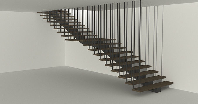 Stair modern design free VR / AR / low-poly 3D model | CGTrader