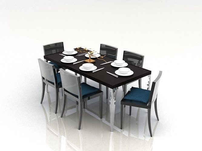 dining table 3D model | CGTrader