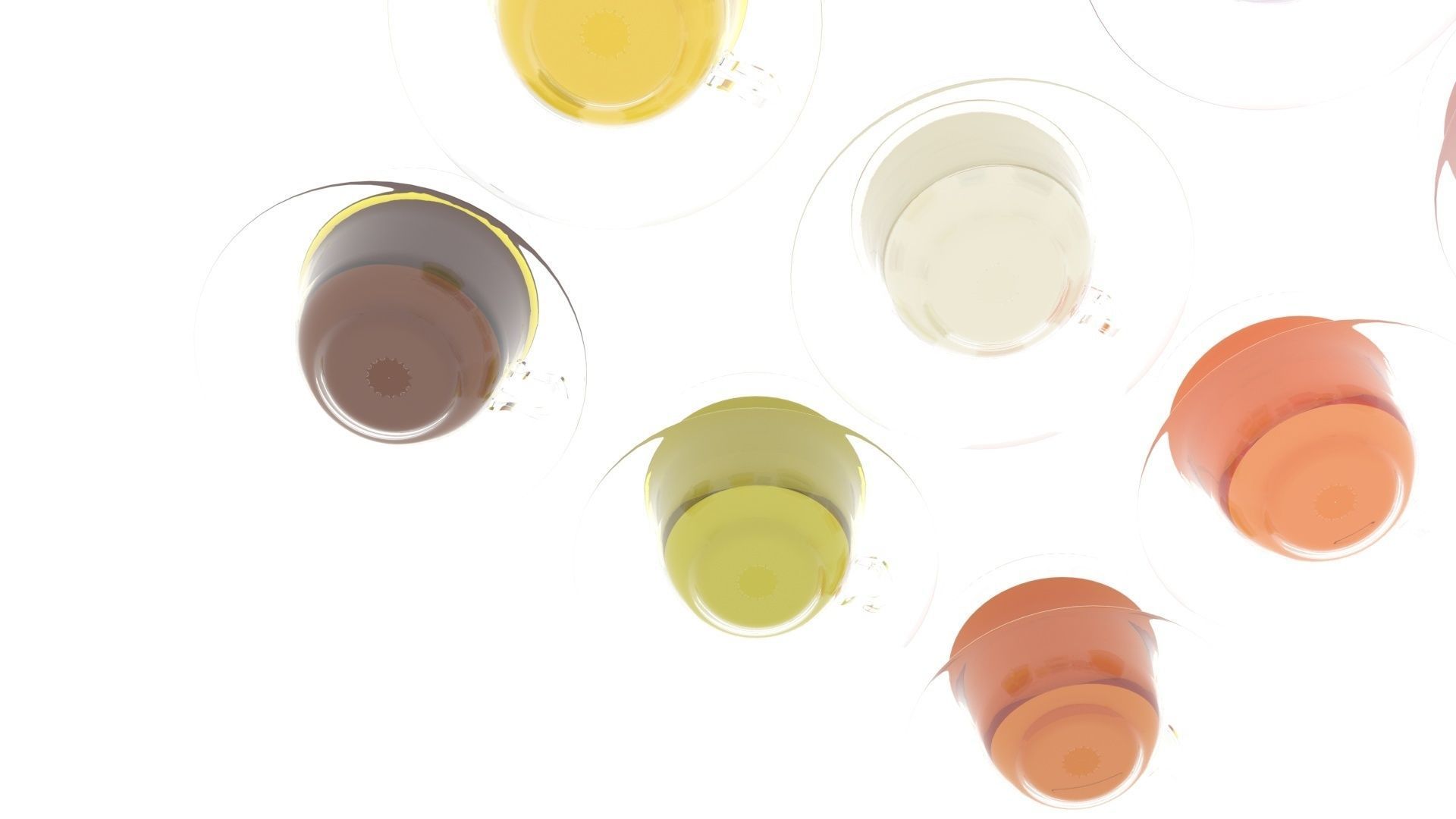 Different Flavors of Tea Set 3D model | CGTrader