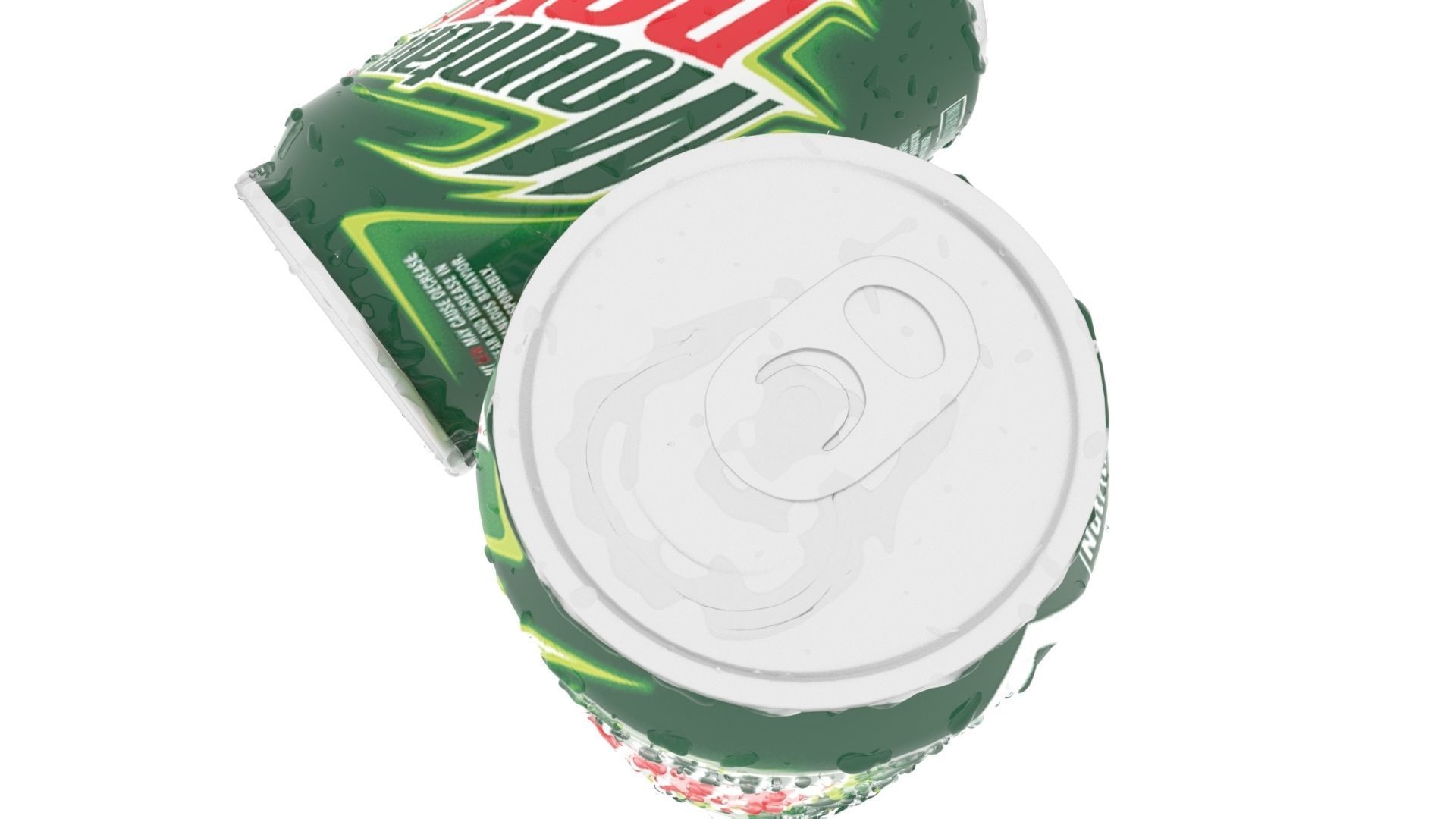 Wet Mountain Dew Cans 3D model | CGTrader