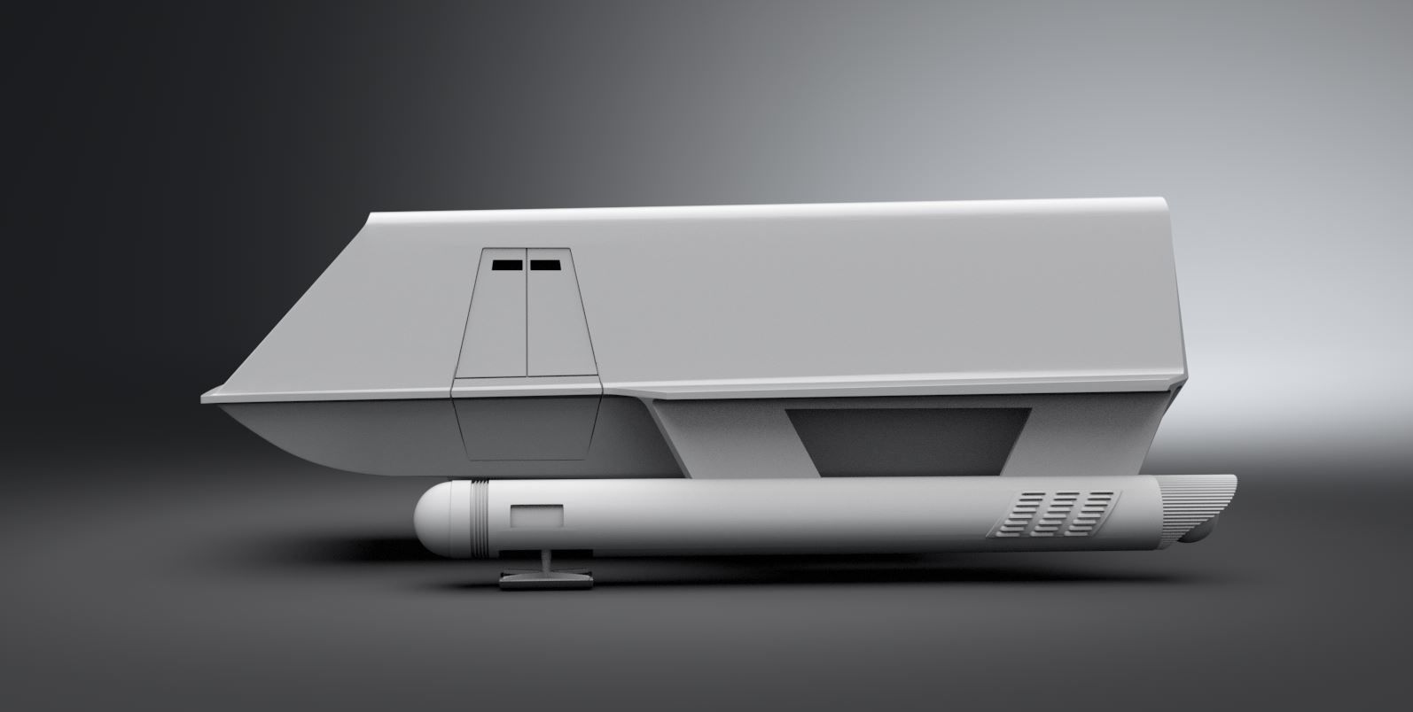 Shuttlecraft Galileo Scale model 3D model 3D printable | CGTrader
