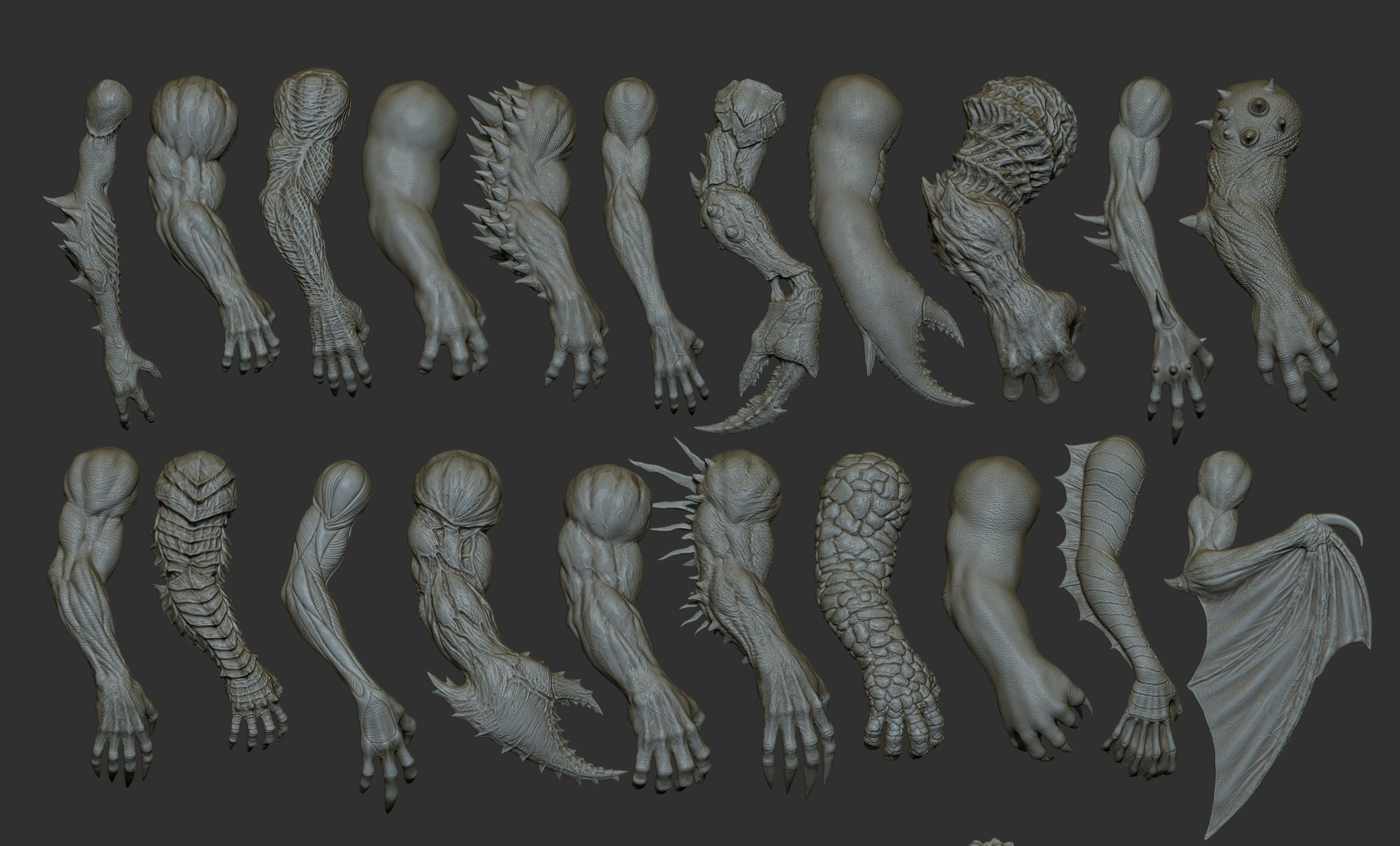25 Creature arms 3D model | CGTrader