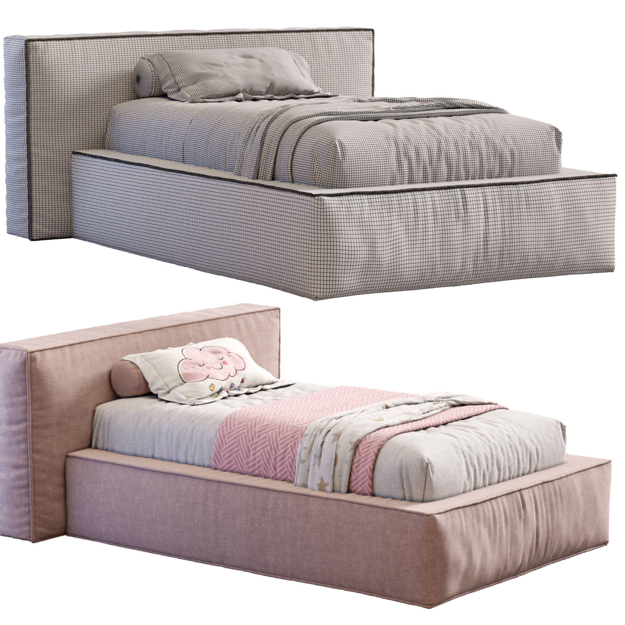 Single Bed Klifton 3D model | CGTrader