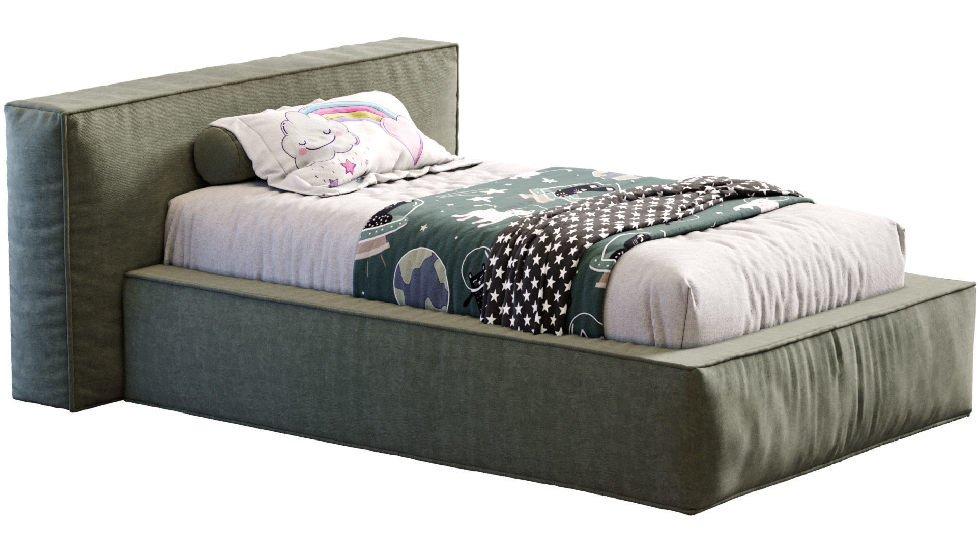 Single Bed Klifton 3D model | CGTrader