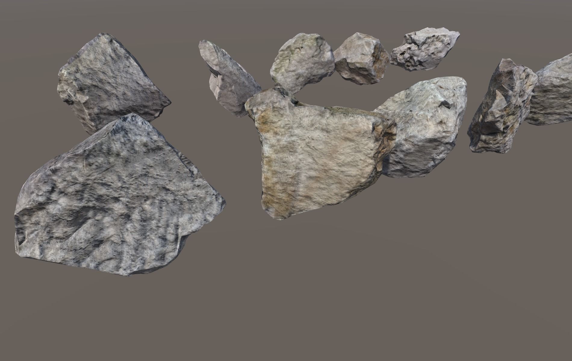 3D model Scanned Rocks Collection 02 - Lowpoly VR / AR / low-poly ...