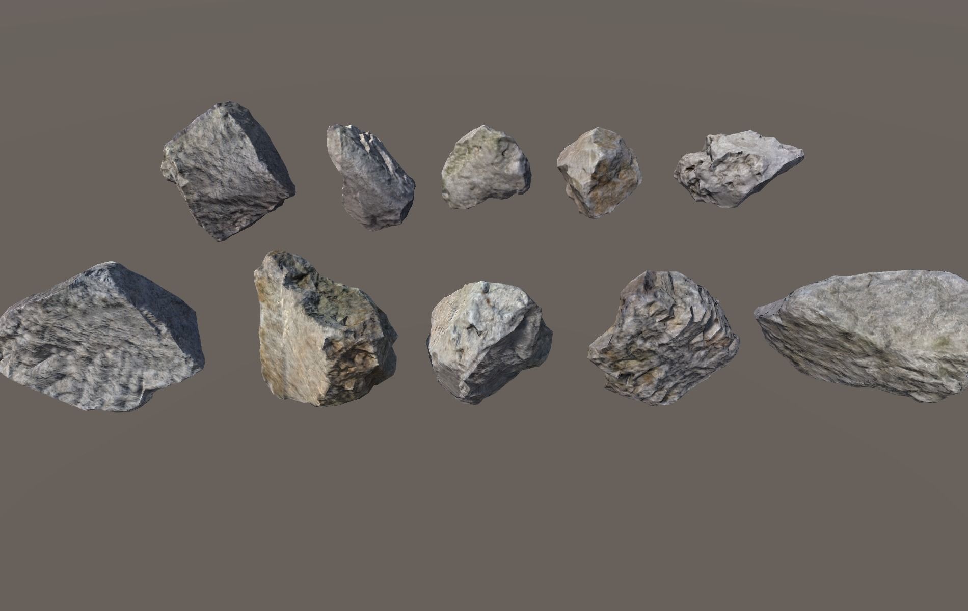 3D model Scanned Rocks Collection 02 - Lowpoly VR / AR / low-poly ...