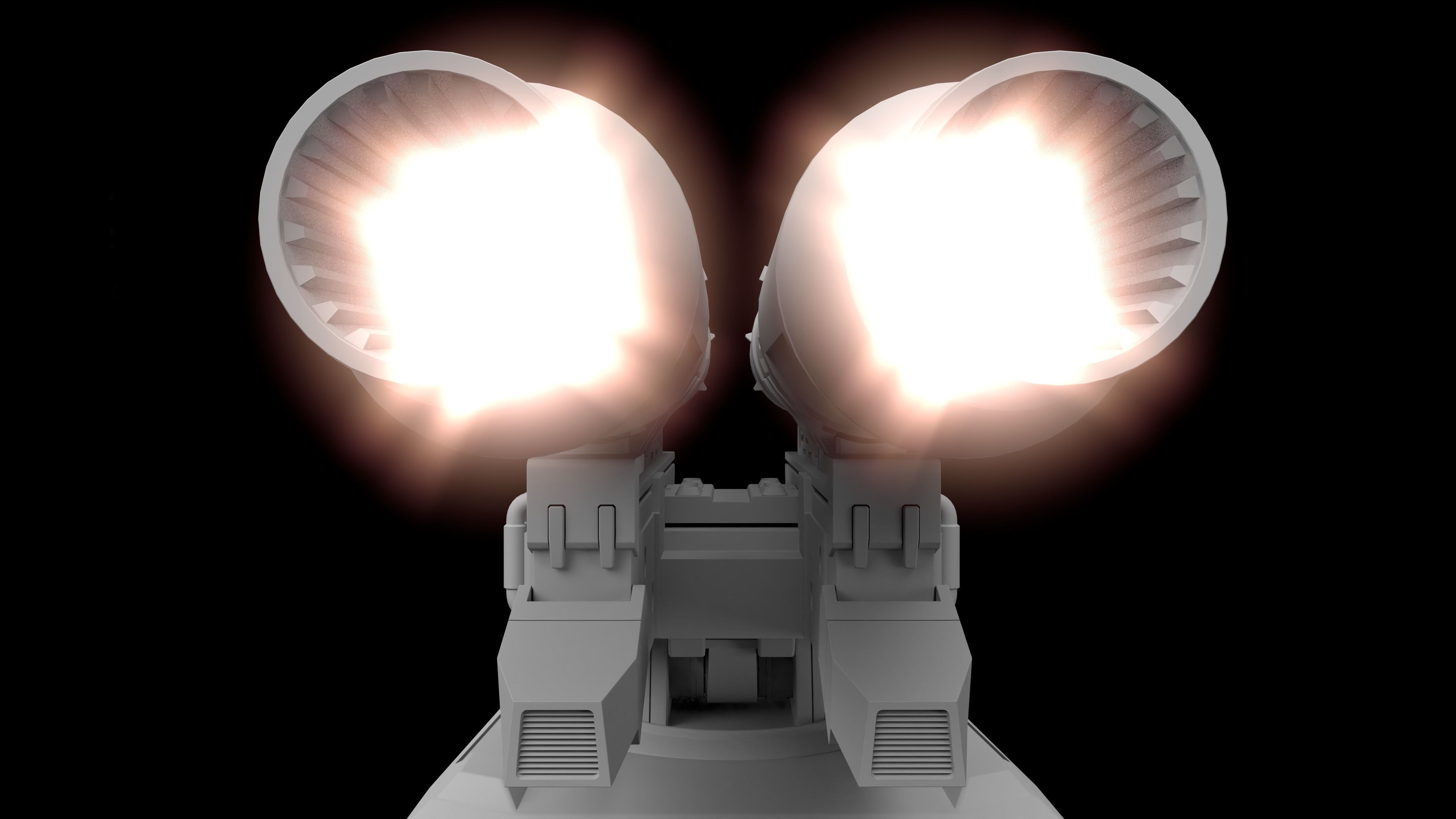 3D model Lowpoly Missile Launcher Turret and Gun Turret VR / AR / low ...