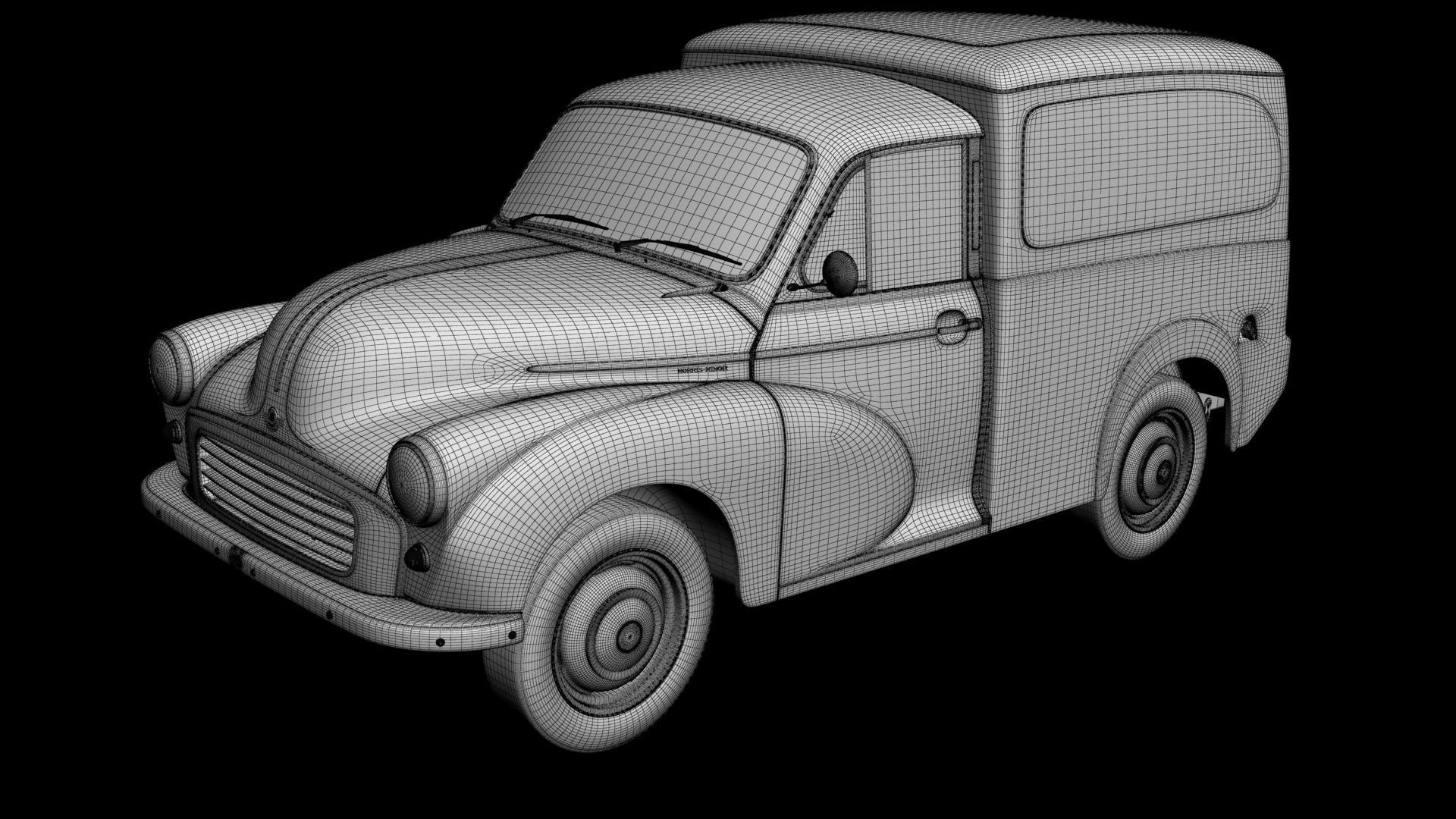 Morris Minor 1000 Van 3D model | CGTrader