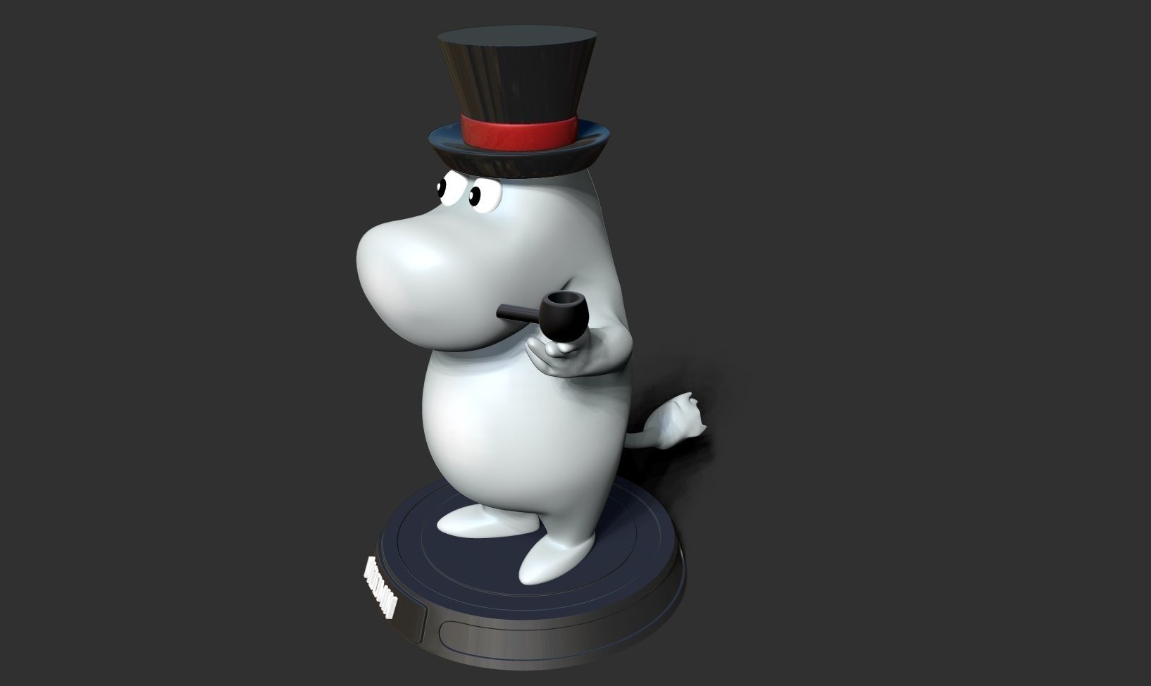 Moominpappa moomin statue 3D model 3D printable | CGTrader